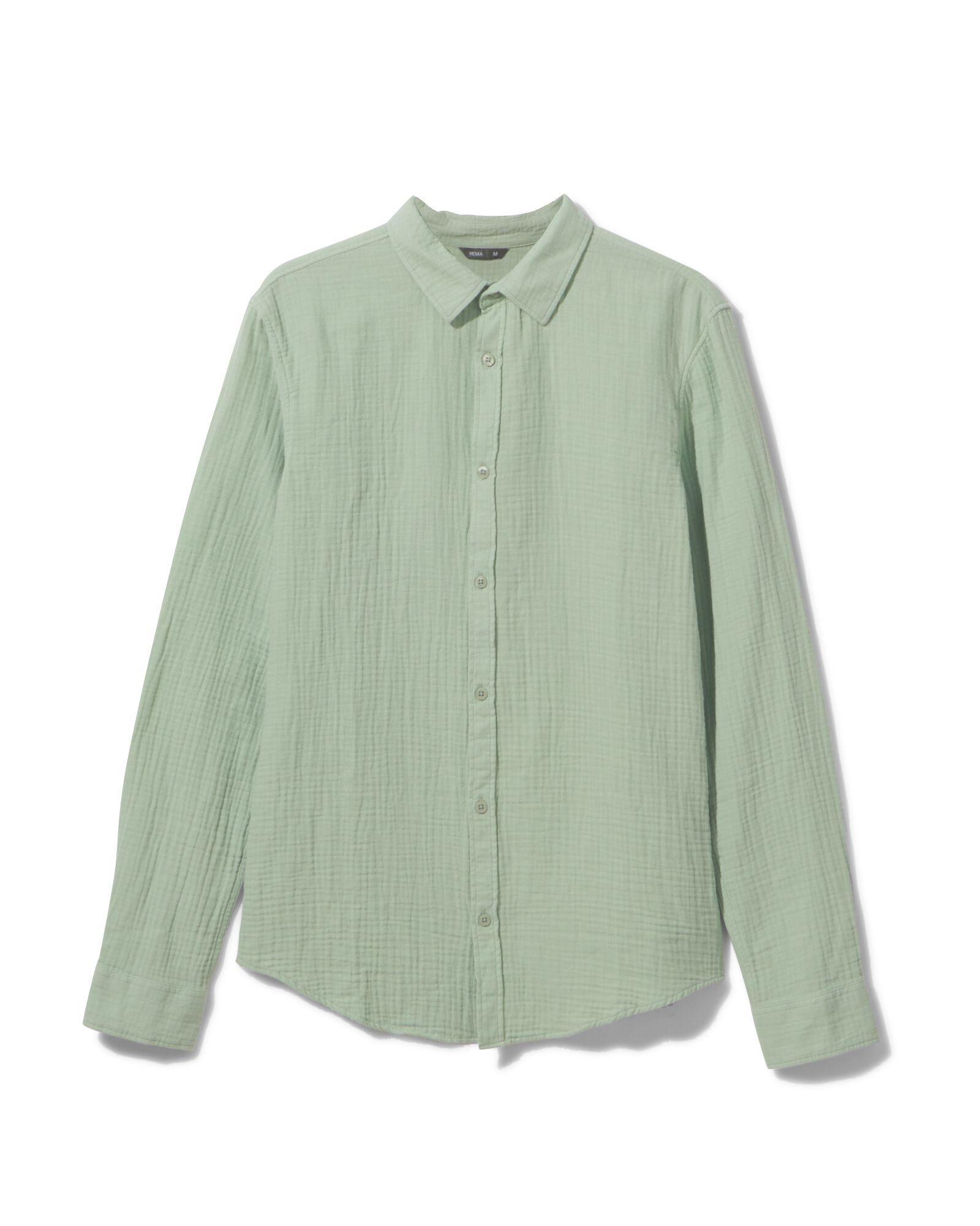 Herren-Oberhemd, Musselin grün - HEMA