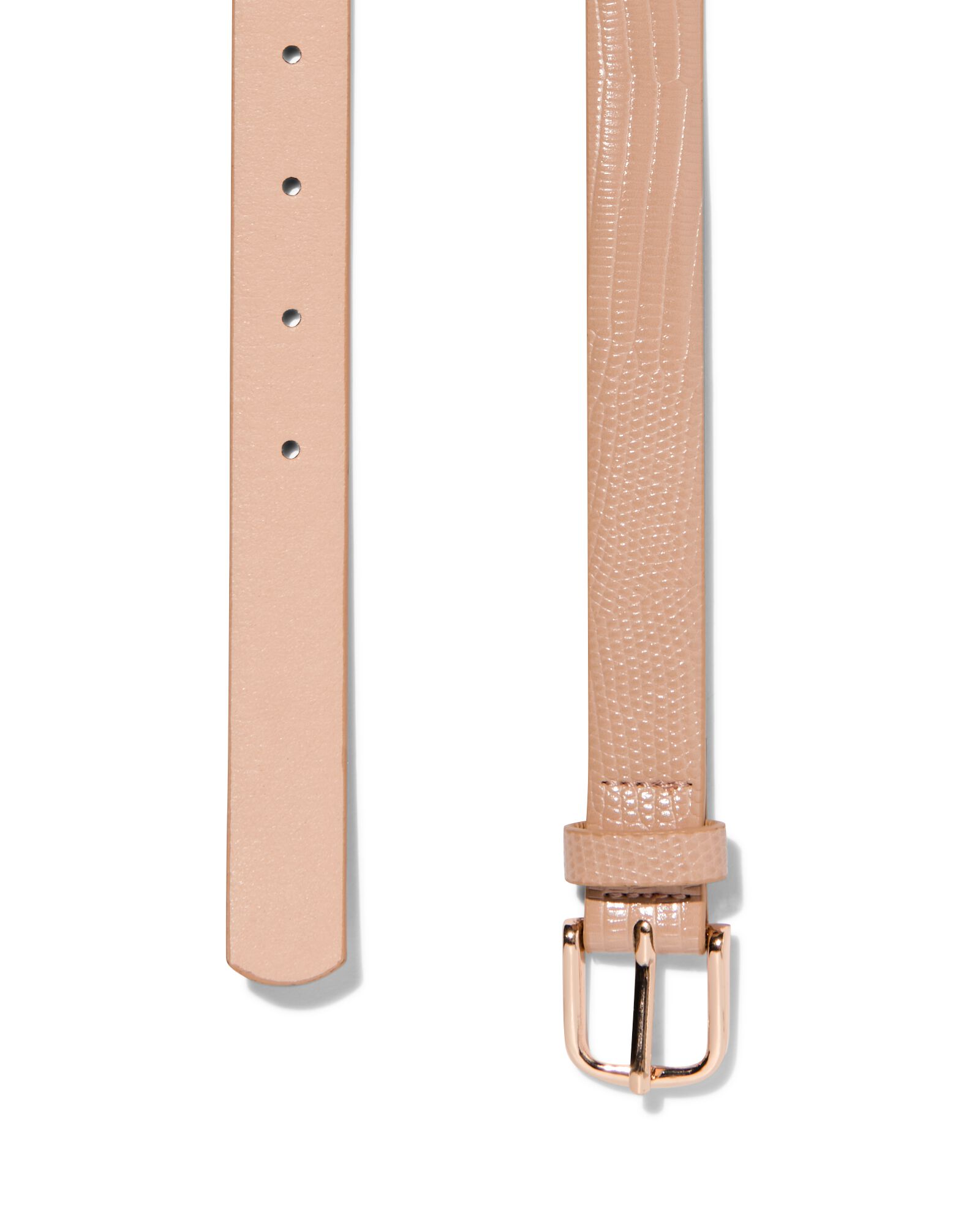 dames riem met dierenprint 2.3cm beige - HEMA