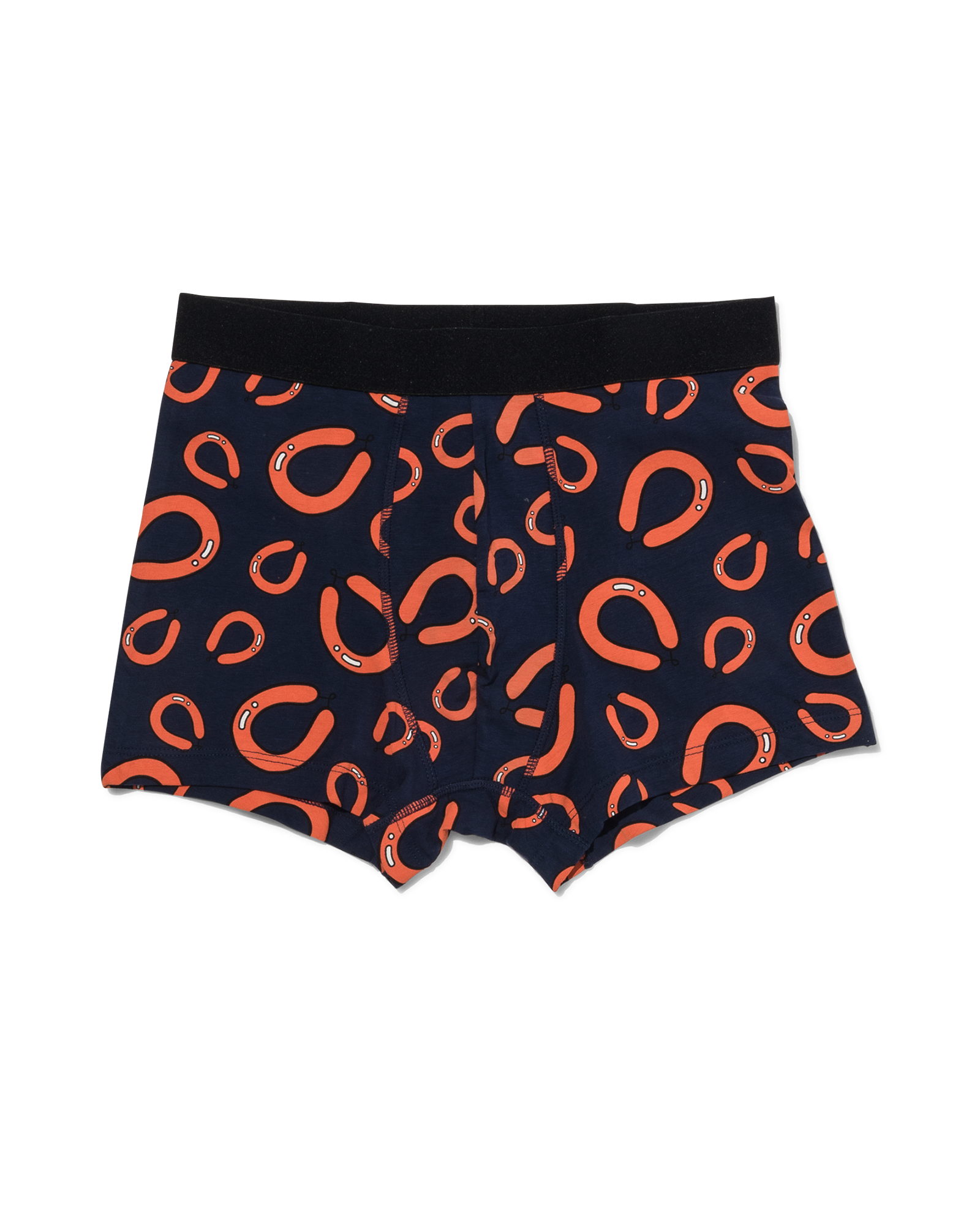 boxer homme modèle court coton stretch saucisse fumée - HEMA