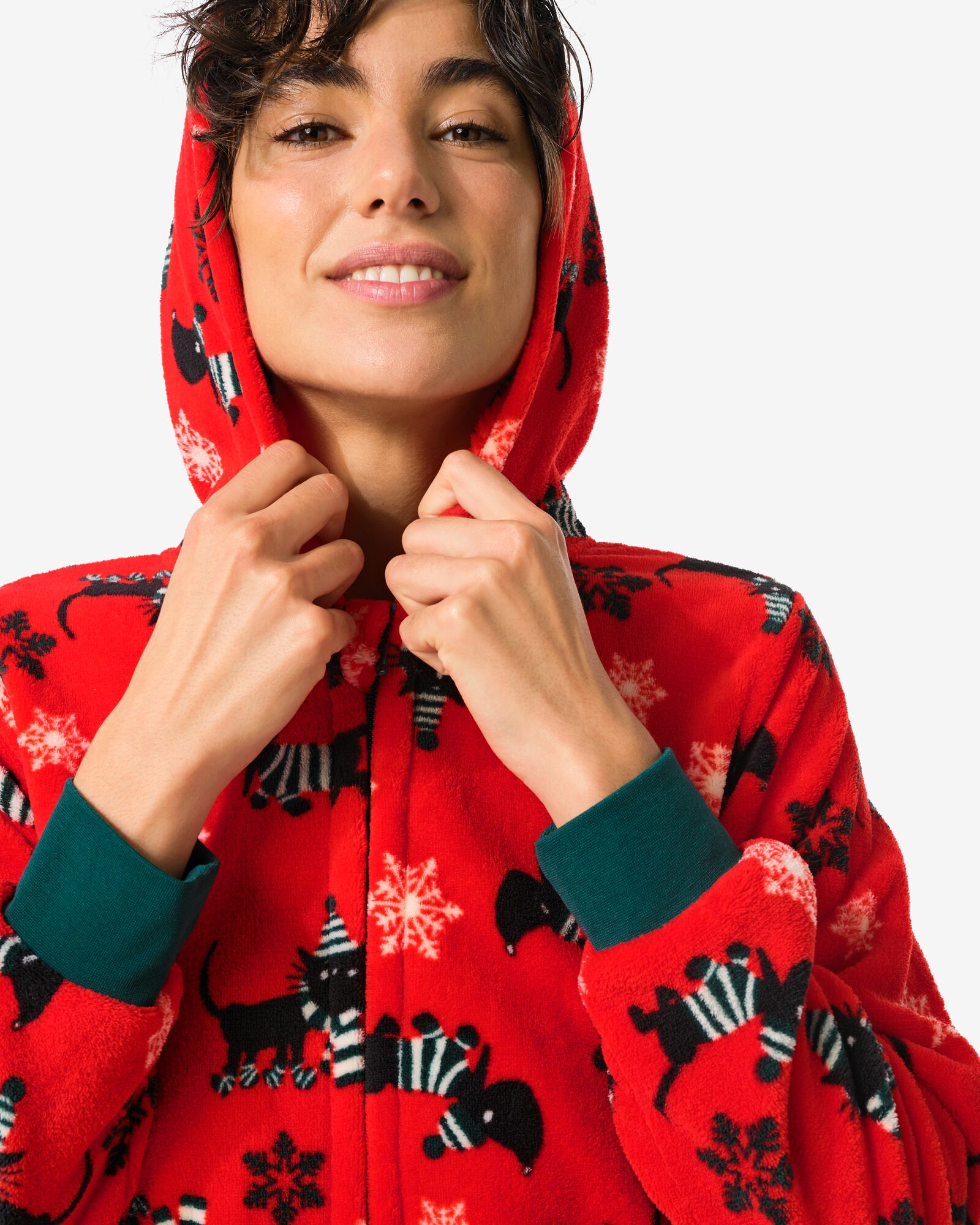 onesie Takkie et Siepie adulte rouge - HEMA