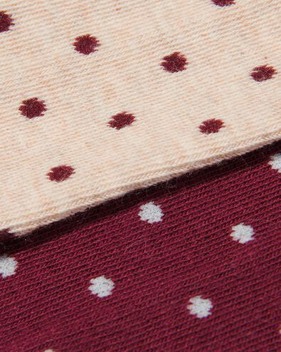 Baby-Strumpfhose mit Punkten - 2 Paar rosa - HEMA