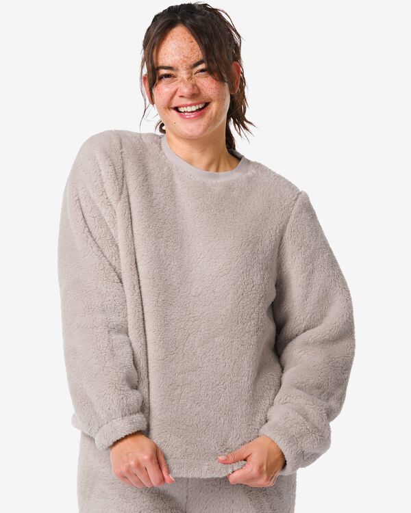 sweat lounge femme teddy beige - HEMA