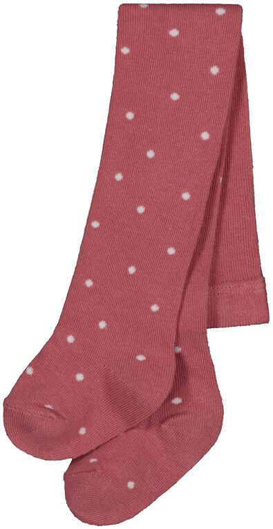 Baby-Strumpfhose mit Punkten - 2 Paar rosa - HEMA