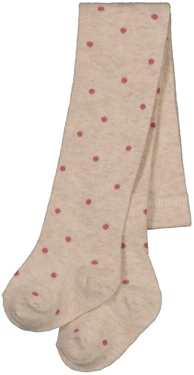 Baby-Strumpfhose mit Punkten - 2 Paar rosa - HEMA