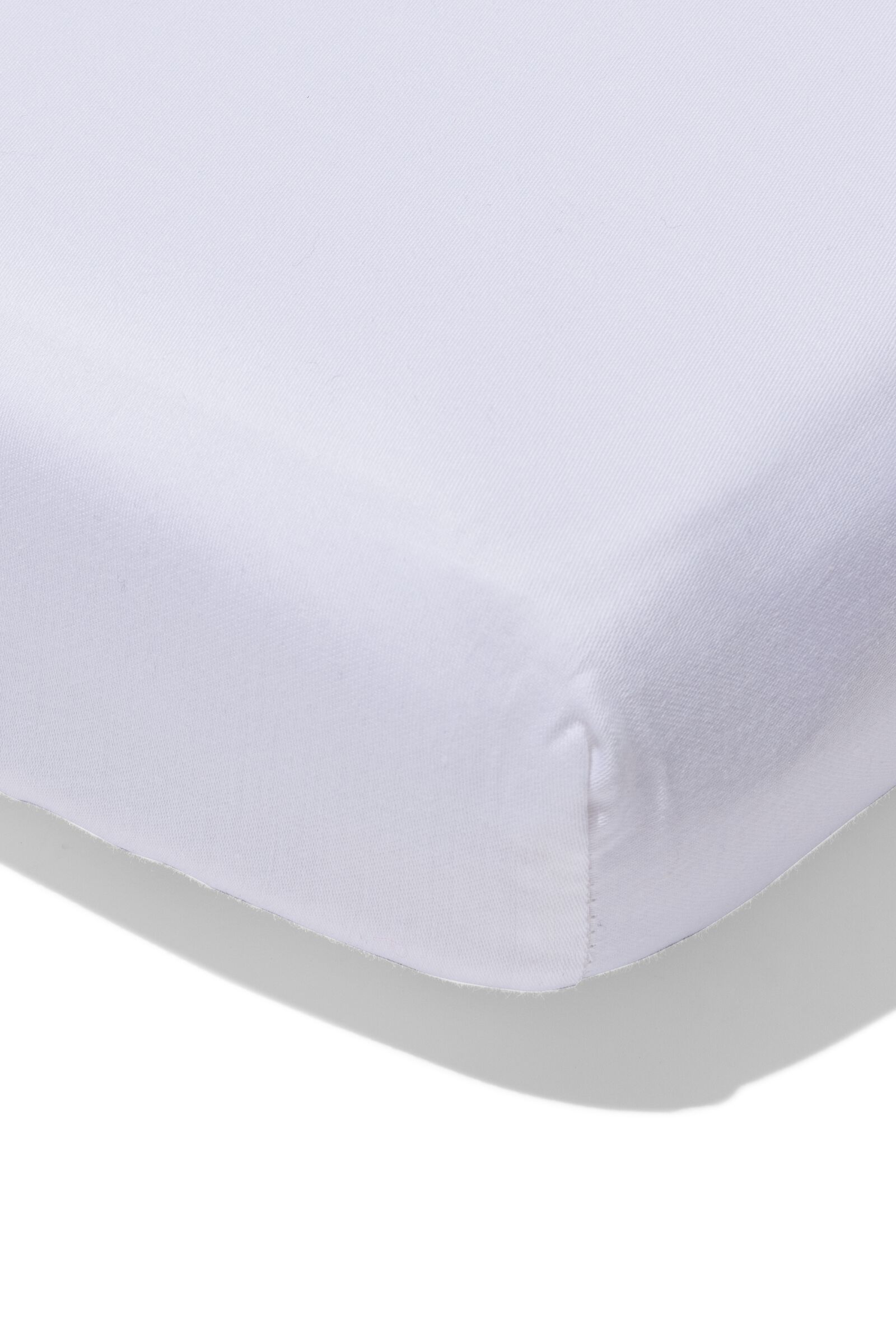 drap-housse surmatelas 140x200 hôtel satin de coton blanc - HEMA