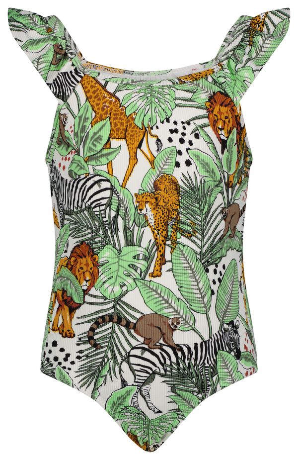 kinder badpak met ruffles multi - HEMA