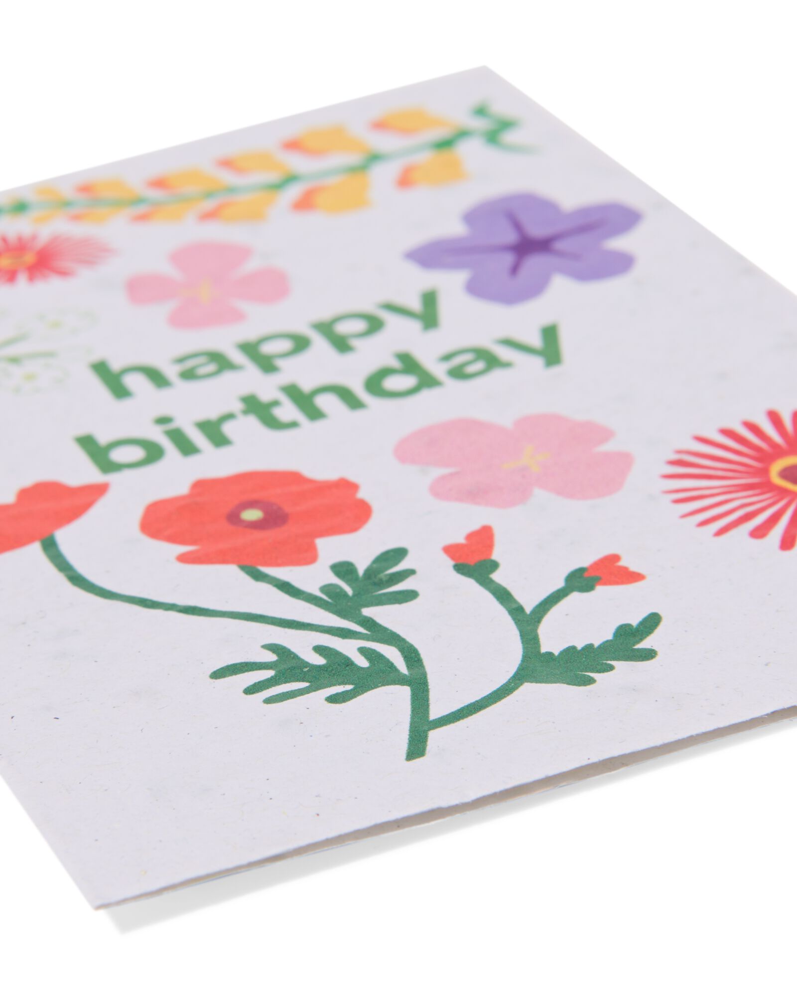 Grußkarte, Happy Birthday, mit Blumensamen - HEMA