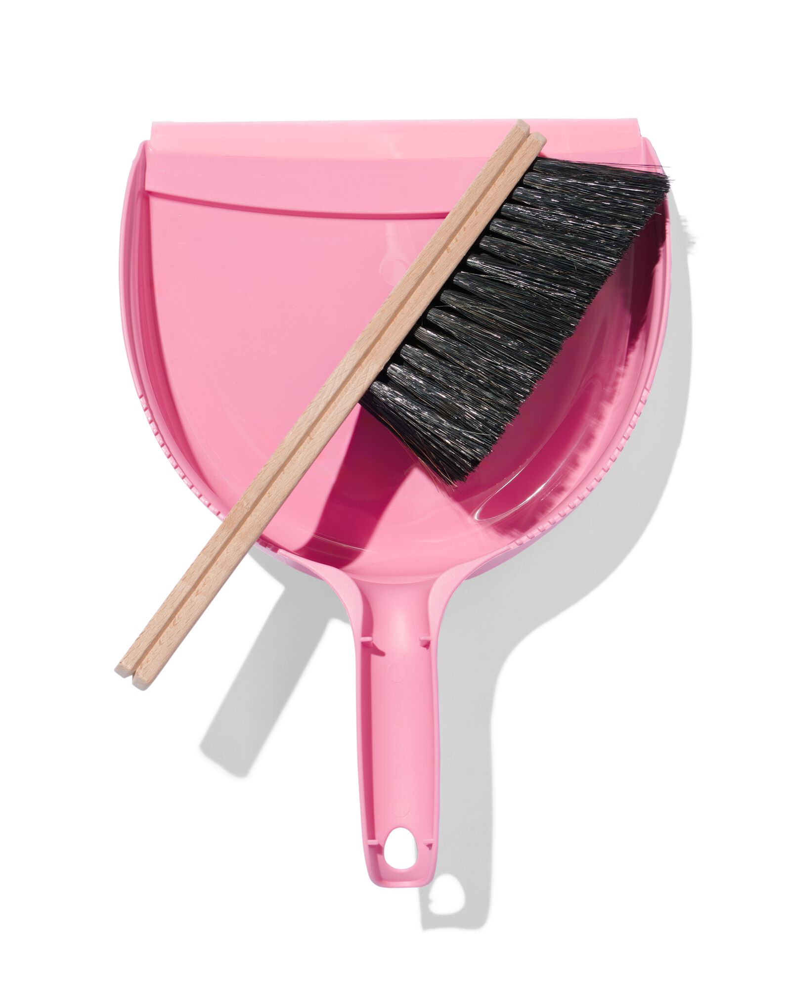 pelle et balayette en bois rose - HEMA