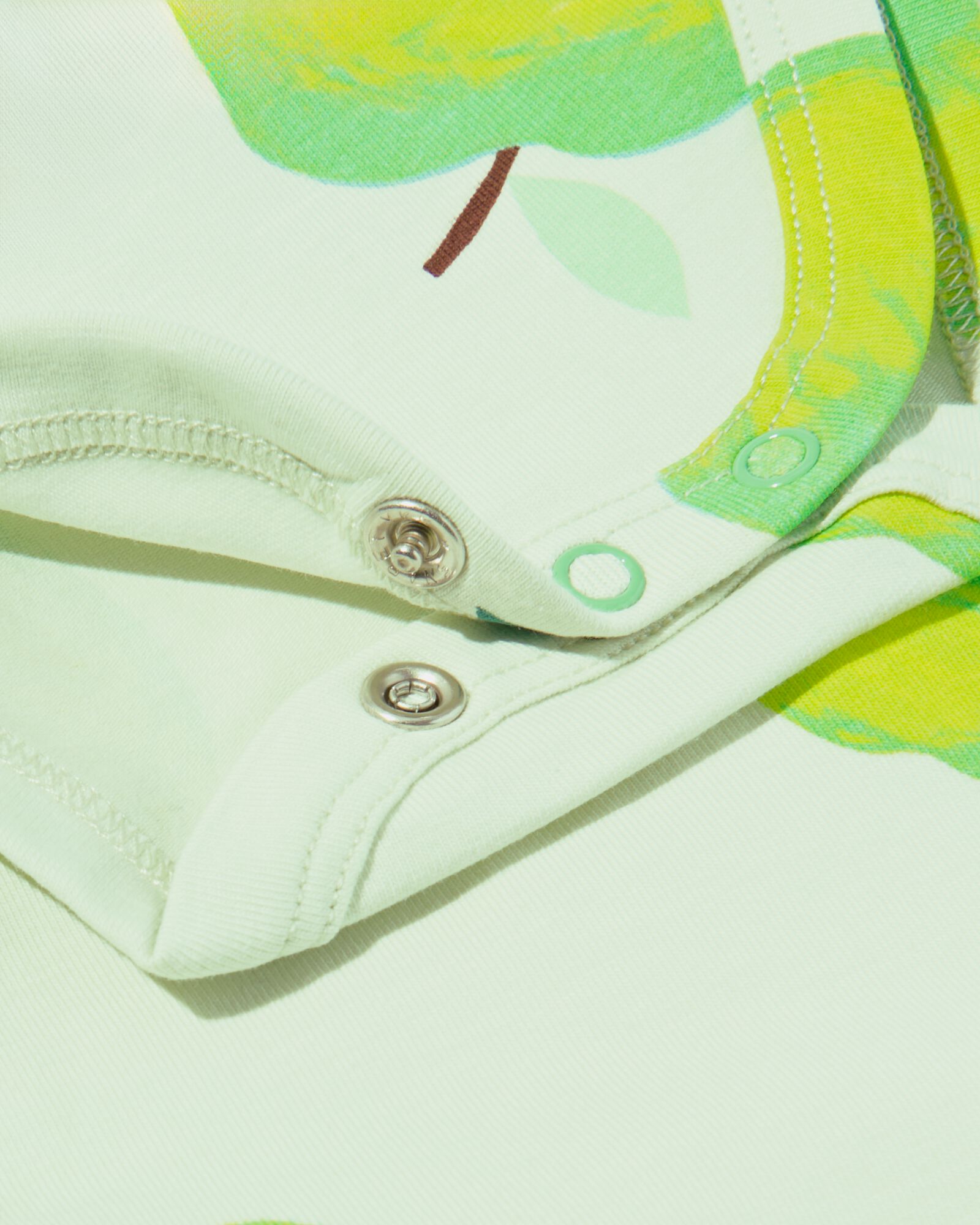 body coton stretch pommes vert - HEMA