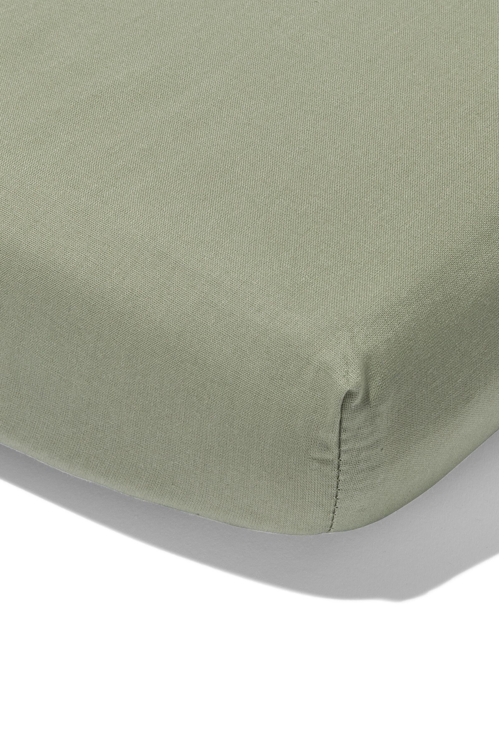 drap-housse surmatelas 140x200 coton doux vert - HEMA