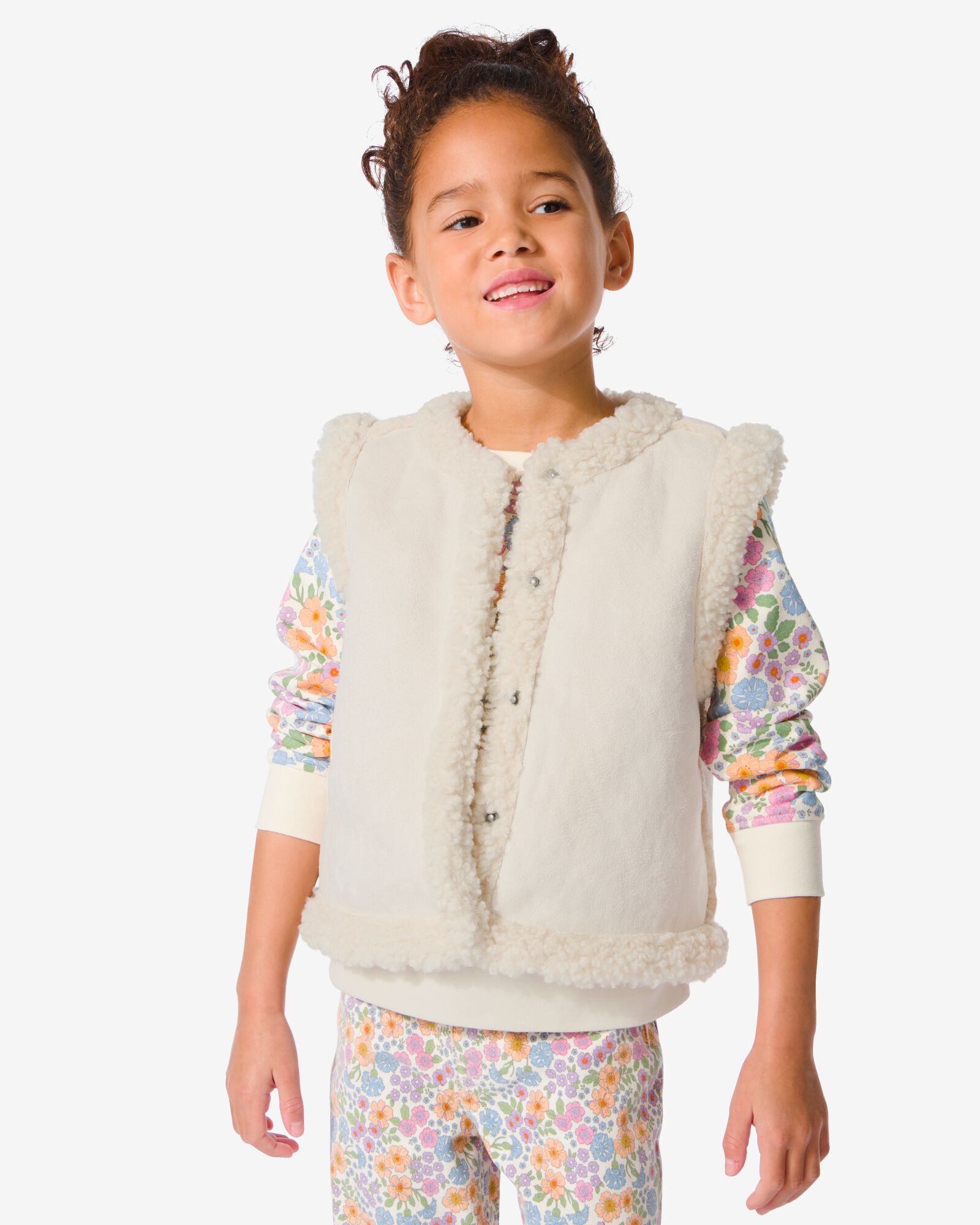 Kinder-Wendeweste Lammy eierschalenfarben - HEMA